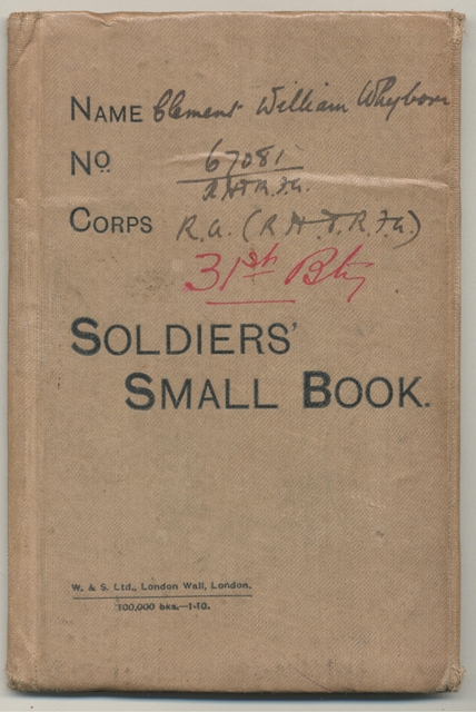 Soldiers Small Book - Bexhill Museum